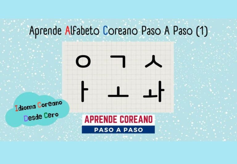 Alfabeto Coreano Paso a Paso 1 - DESDE CERO : Hangeul
